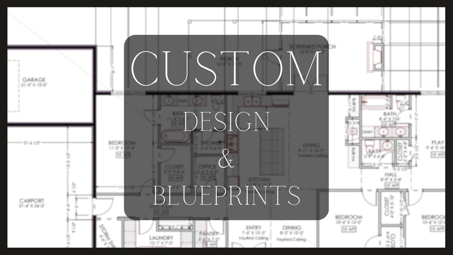Custom Barndominium Design - ALL-INCLUSIVE PACKAGE - Blueprints ...