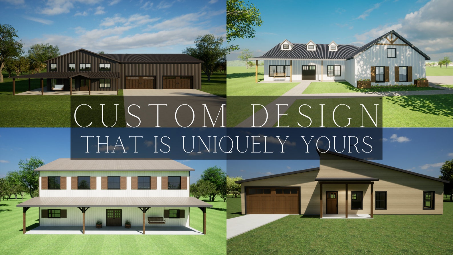 Custom Barndominium Design - ALL-INCLUSIVE PACKAGE - Blueprints ...