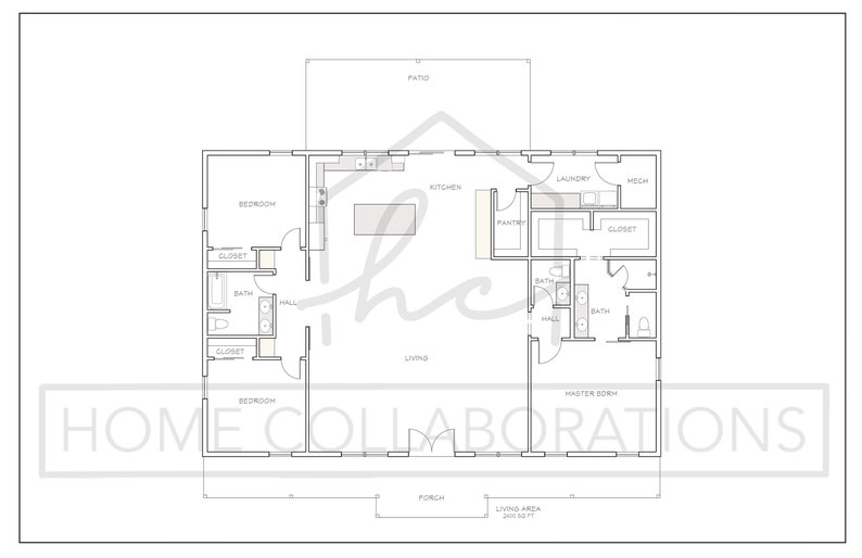 Farmhouse Style Barndominium 40' X 60' THE - Etsy