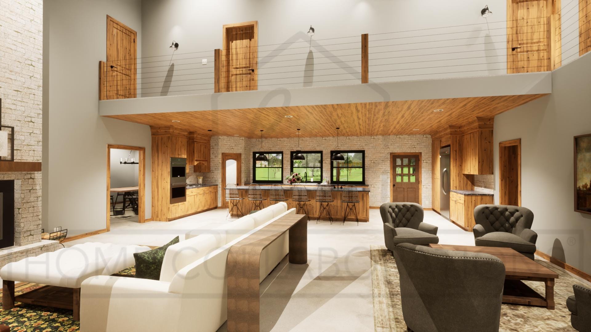 Farmhouse Barndominium - 40' X 90' - THE BILLINGS - Open Concept, MIL ...
