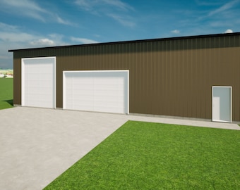 Two Story Farmhouse Barndominium 20' X 30' THE - Etsy