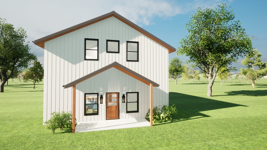 Two Story Barndominium 30' X 48' - THE ABILENE - Oversized Laundry Room ...