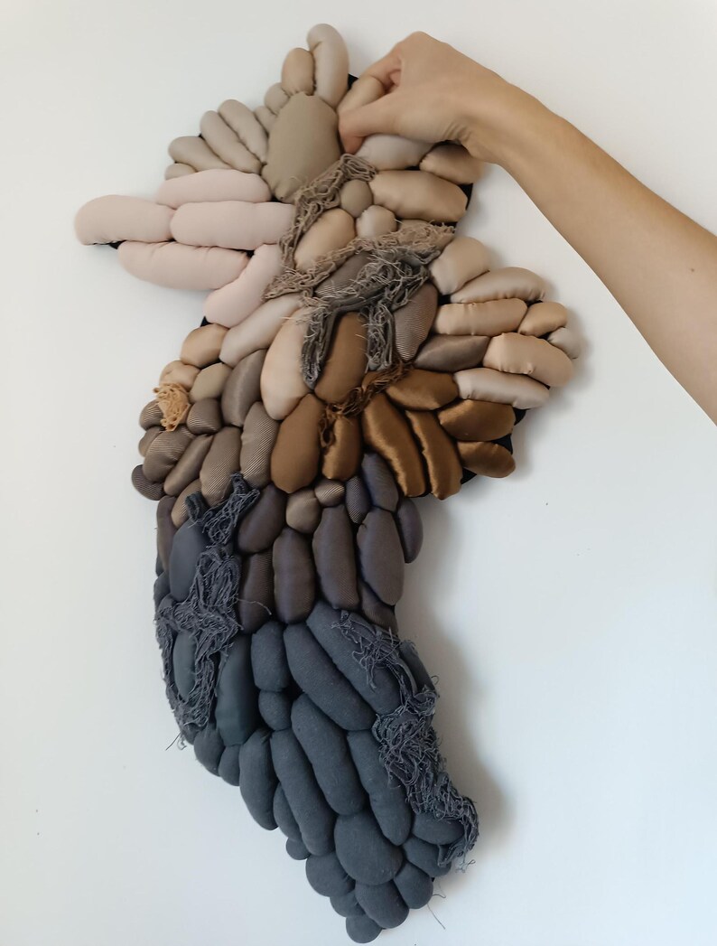 Soft Textile Sculpture/statement Home Decor/artwork Interior Sculpture ...