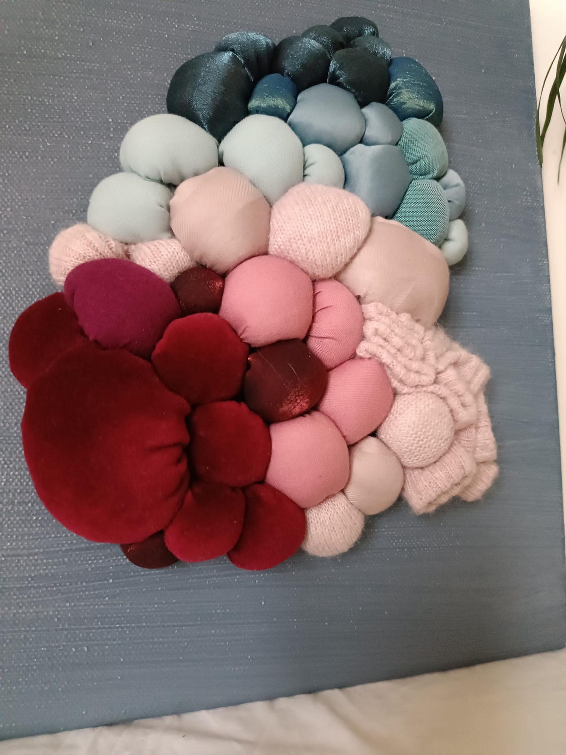 Textile Wall Art Work Hanging Fabric Textured Art 3d Fabric Funky Wall ...