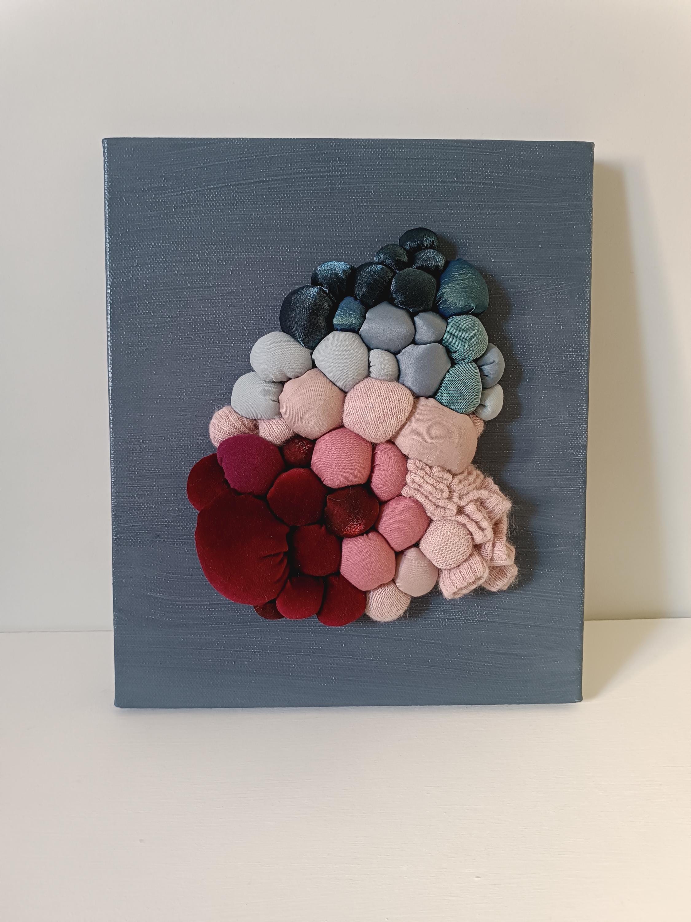 Textile Wall Art Work Hanging Fabric Textured Art 3d Fabric Funky Wall ...