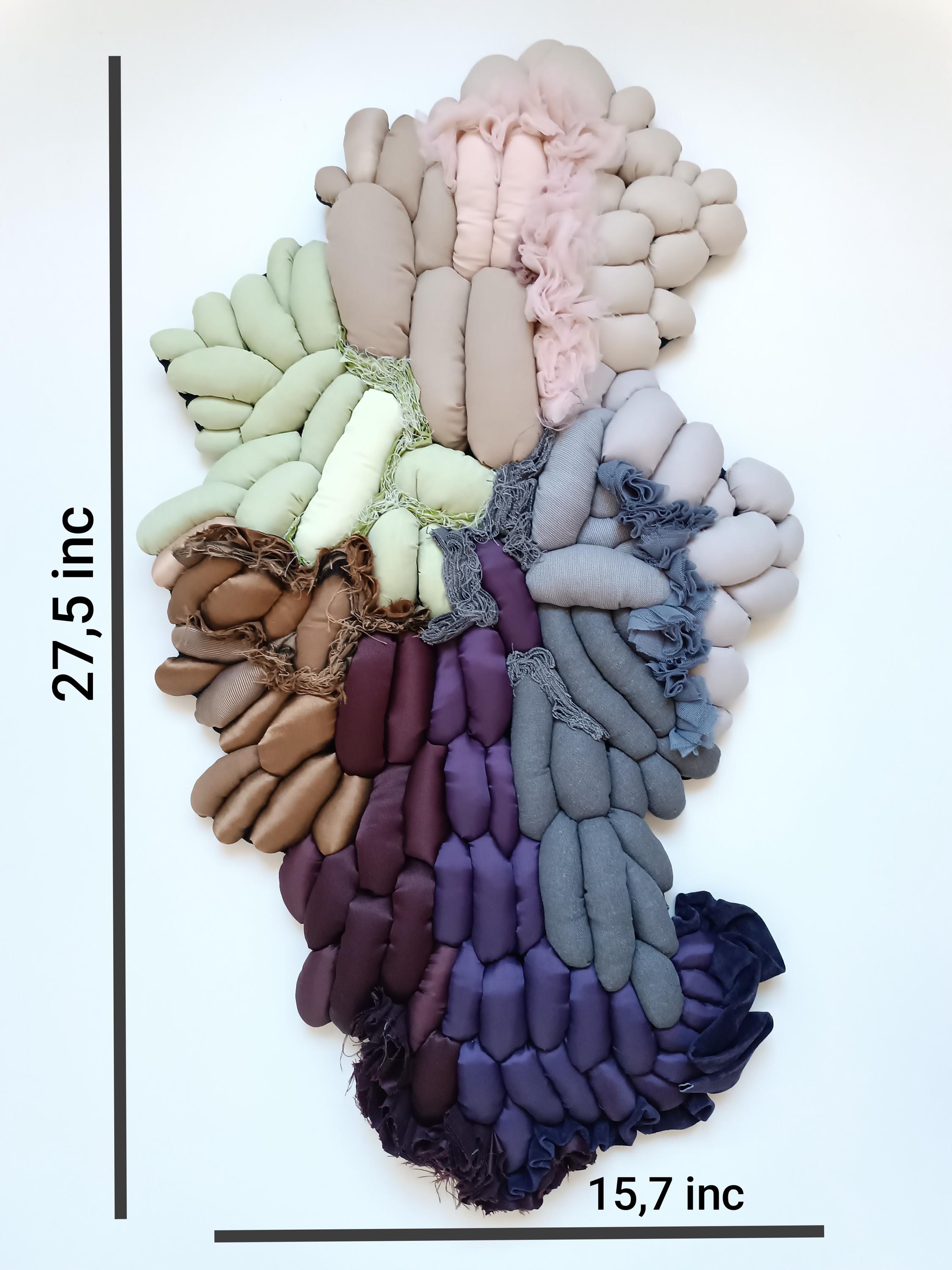 Modern Textile Sculpture Statement Home Decor Handmade Wall Hanging ...
