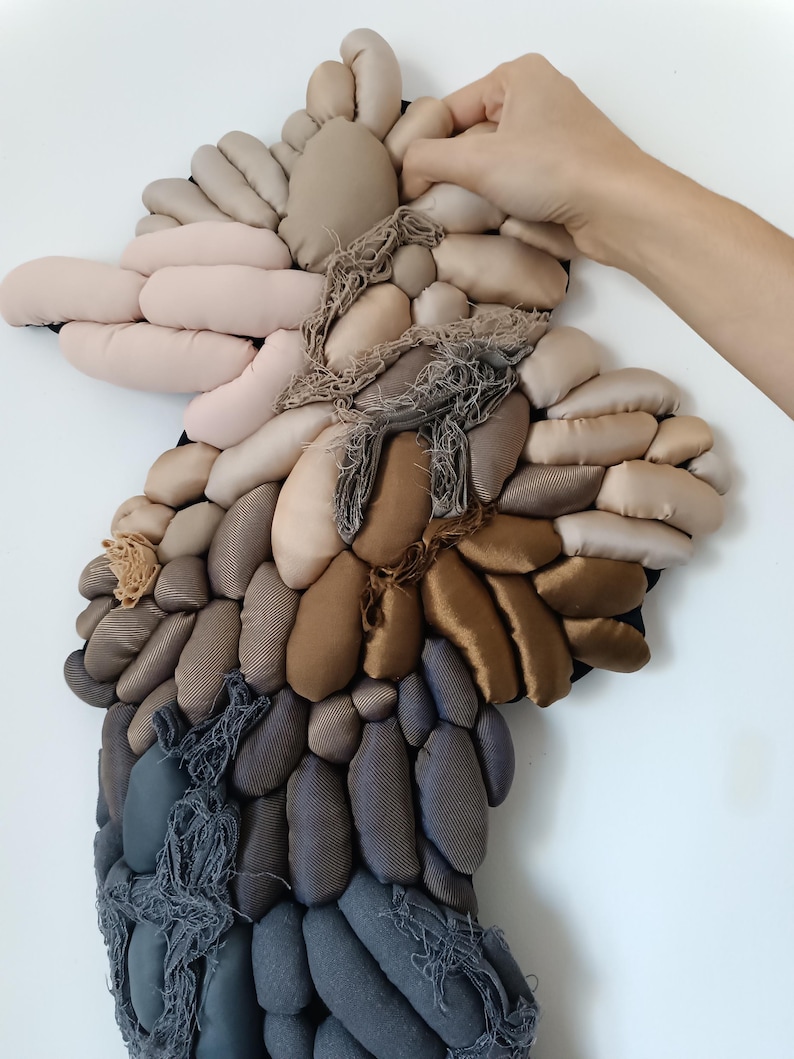Soft Textile Sculpture/statement Home Decor/artwork Interior Sculpture ...