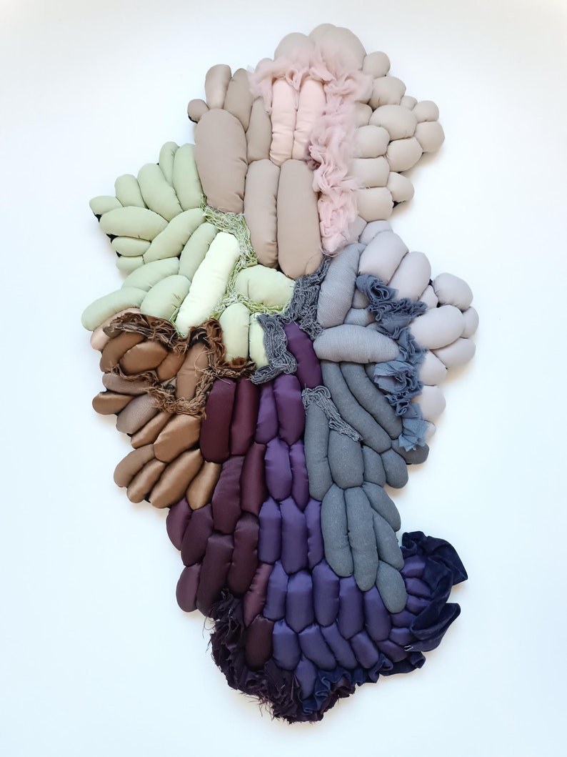 Artwork Soft Textile Sculpture Statement Home Decor Modern Wall Hanging ...