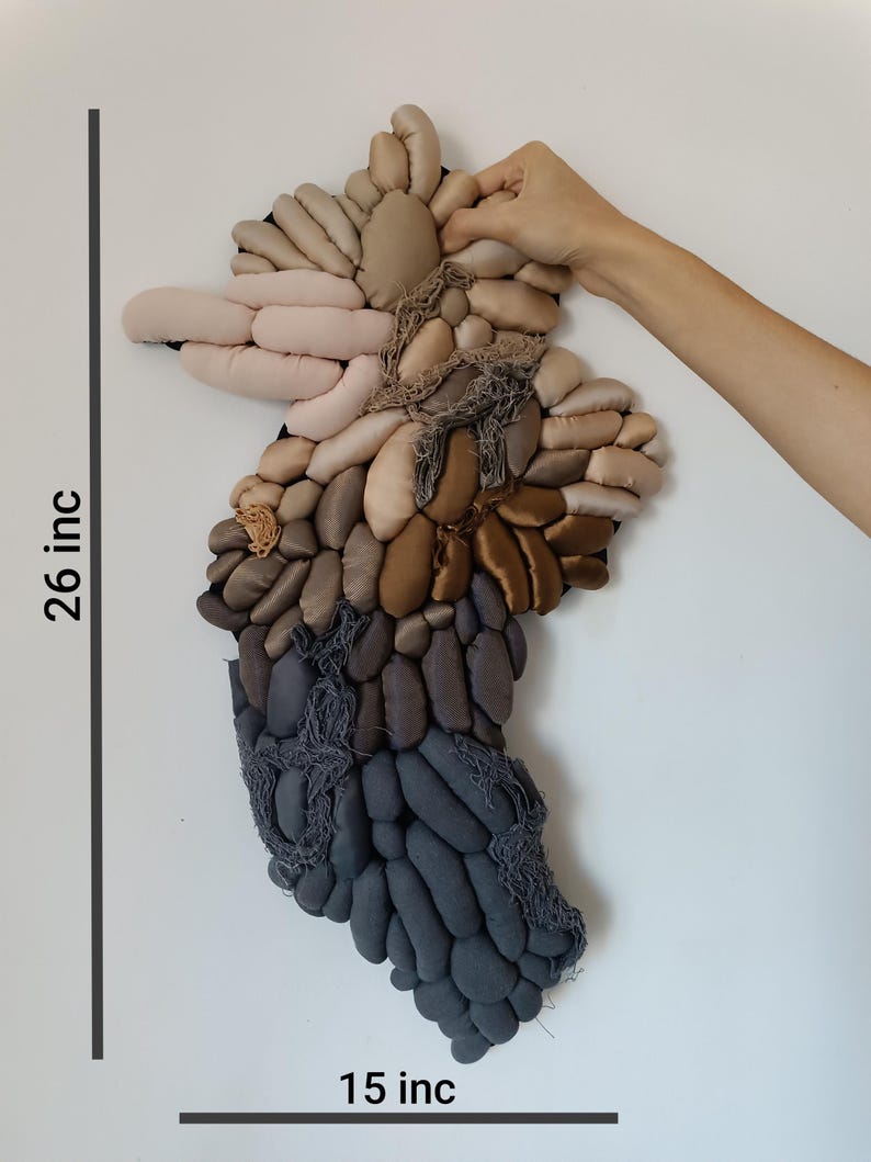 Soft Textile Sculpture/statement Home Decor/artwork Interior Sculpture ...