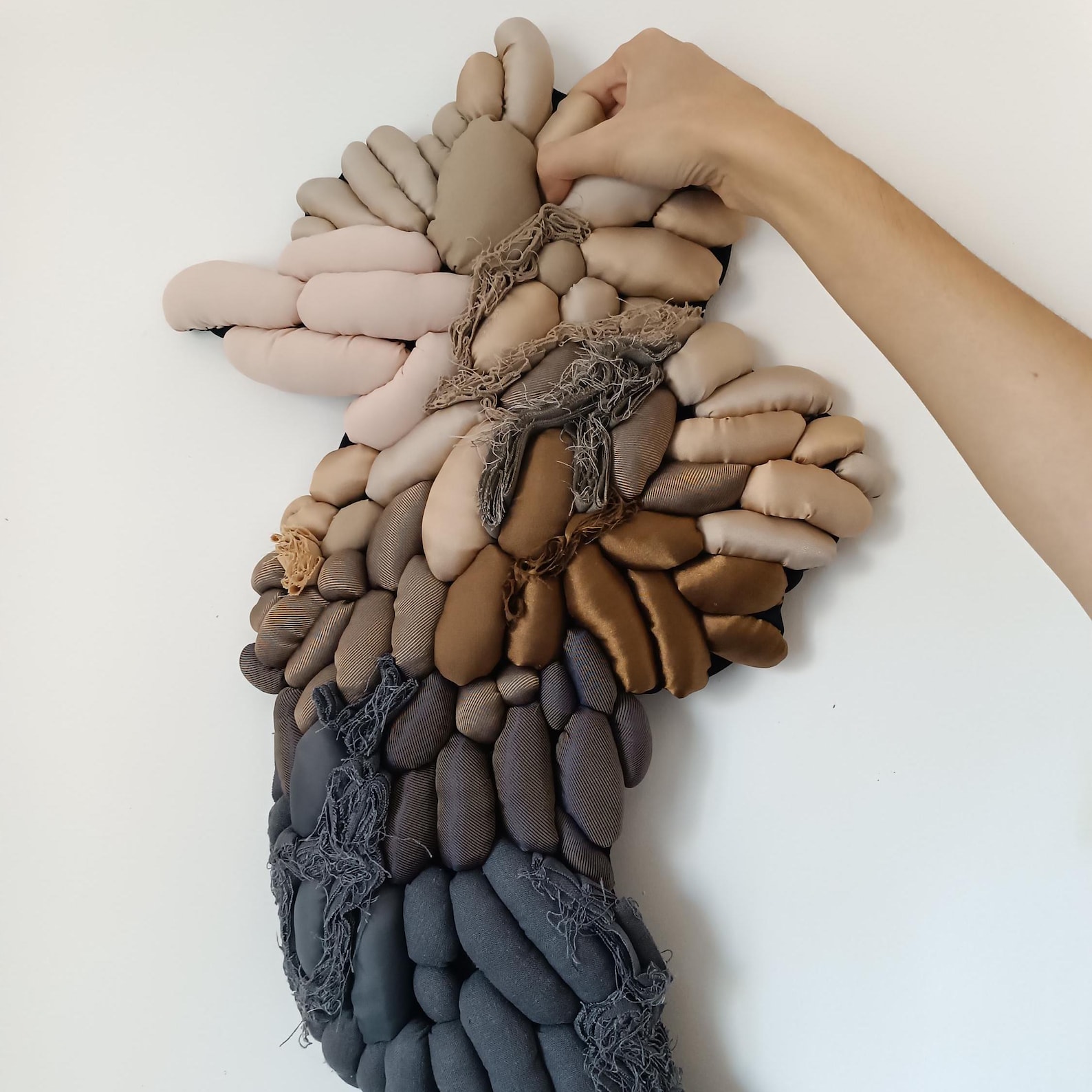 Soft Textile Sculpture/statement Home Decor/artwork Interior Sculpture ...