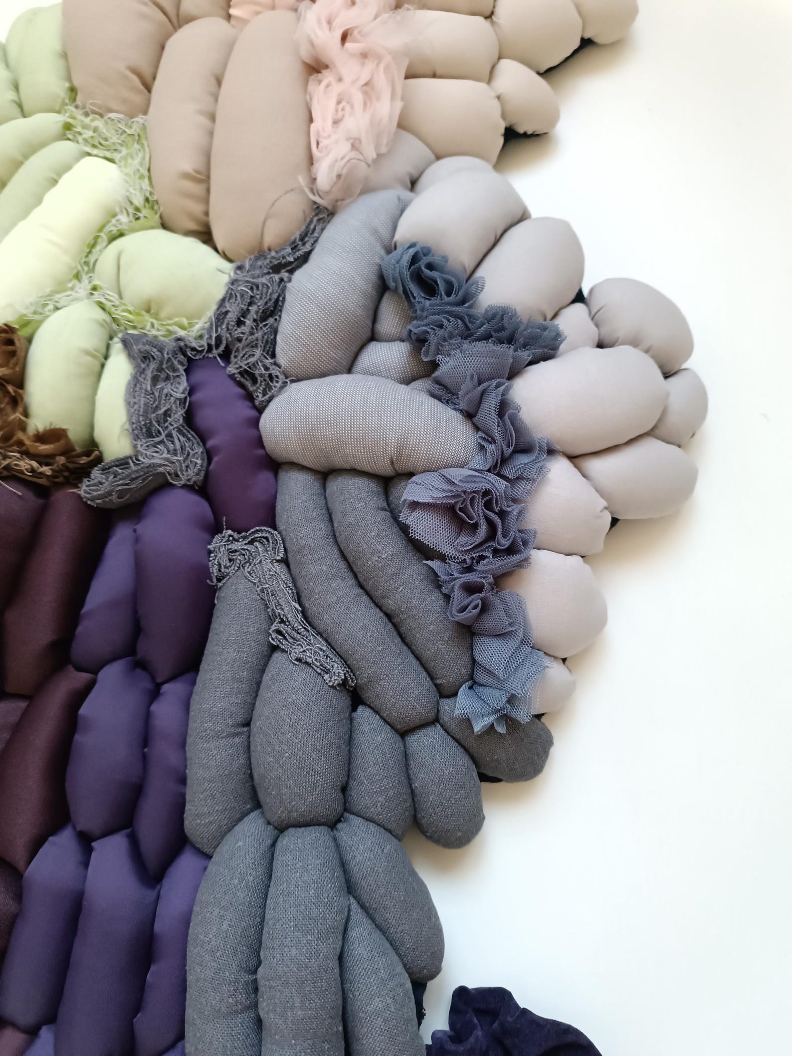 Artwork Soft Textile Sculpture Statement Home Decor Modern Wall Hanging ...