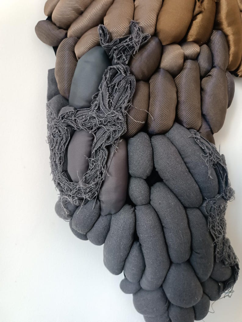 Soft Textile Sculpture/statement Home Decor/artwork Interior Sculpture ...