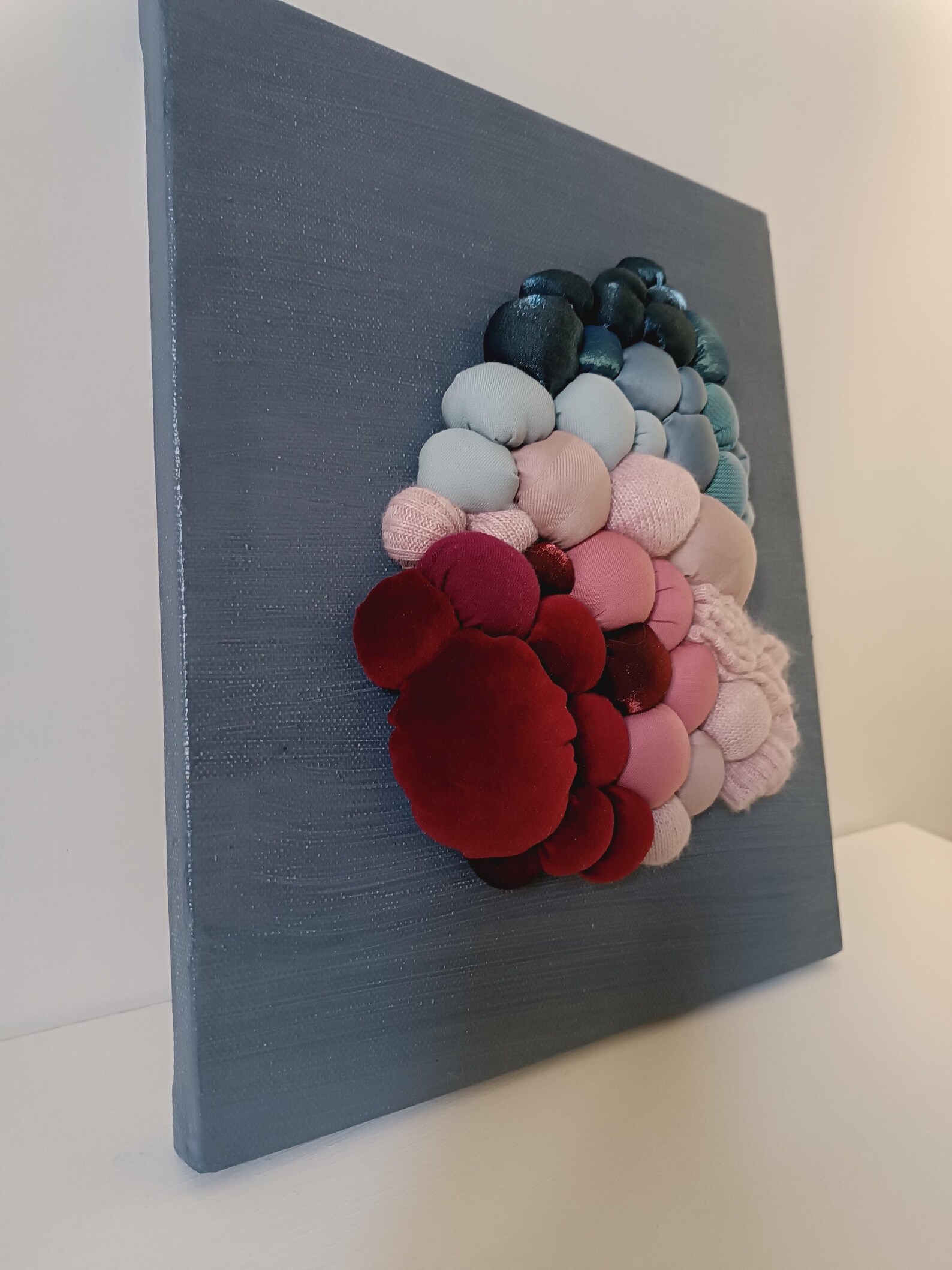 Textile Wall Art Work Hanging Fabric Textured Art 3d Fabric Funky Wall ...