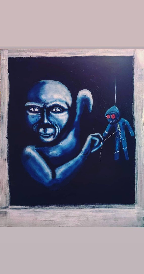Voodoo Doll Painting - Etsy
