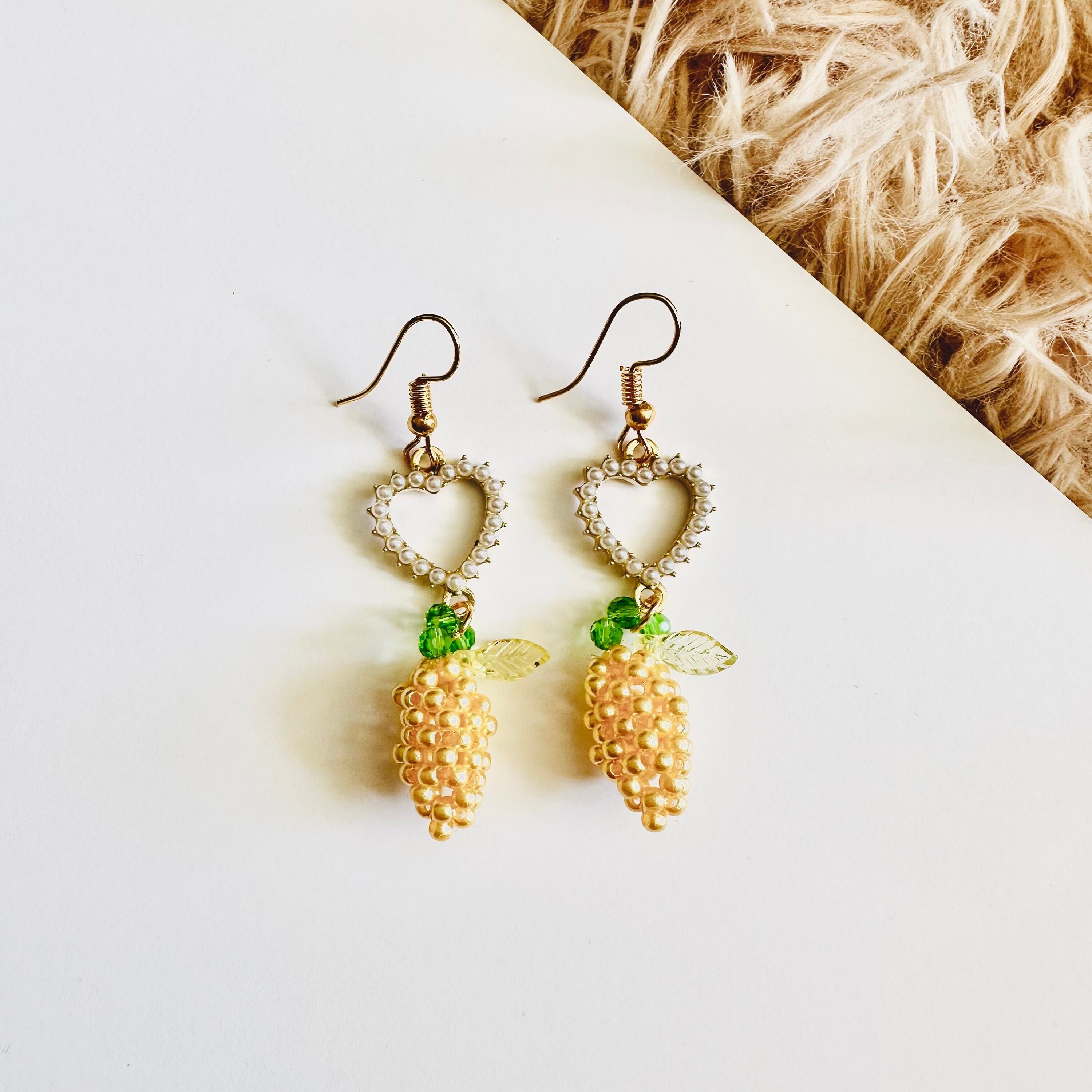 Zara lemon earrings store