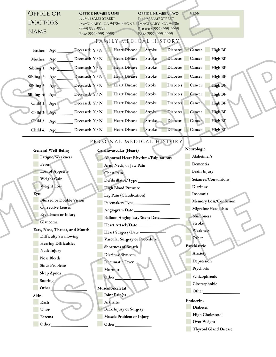 Medical Office Bundle | Simple Modern Forms | HIPAA | Records Request ...