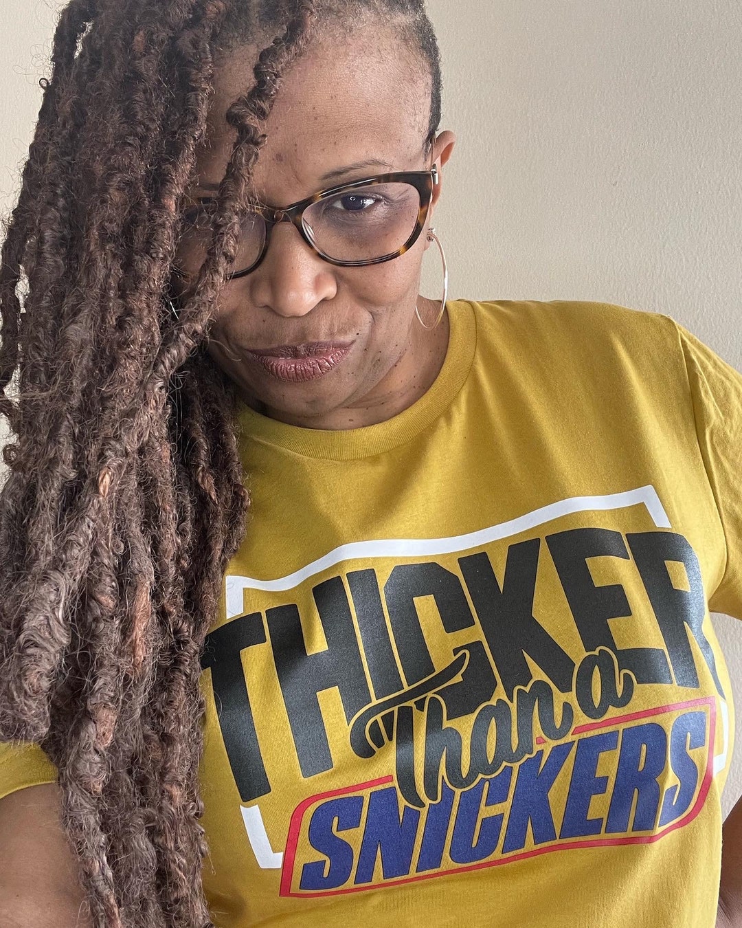 Thicker Than A Snickers / Simply Thick T Shirt / Birthday Gift / Thick ...