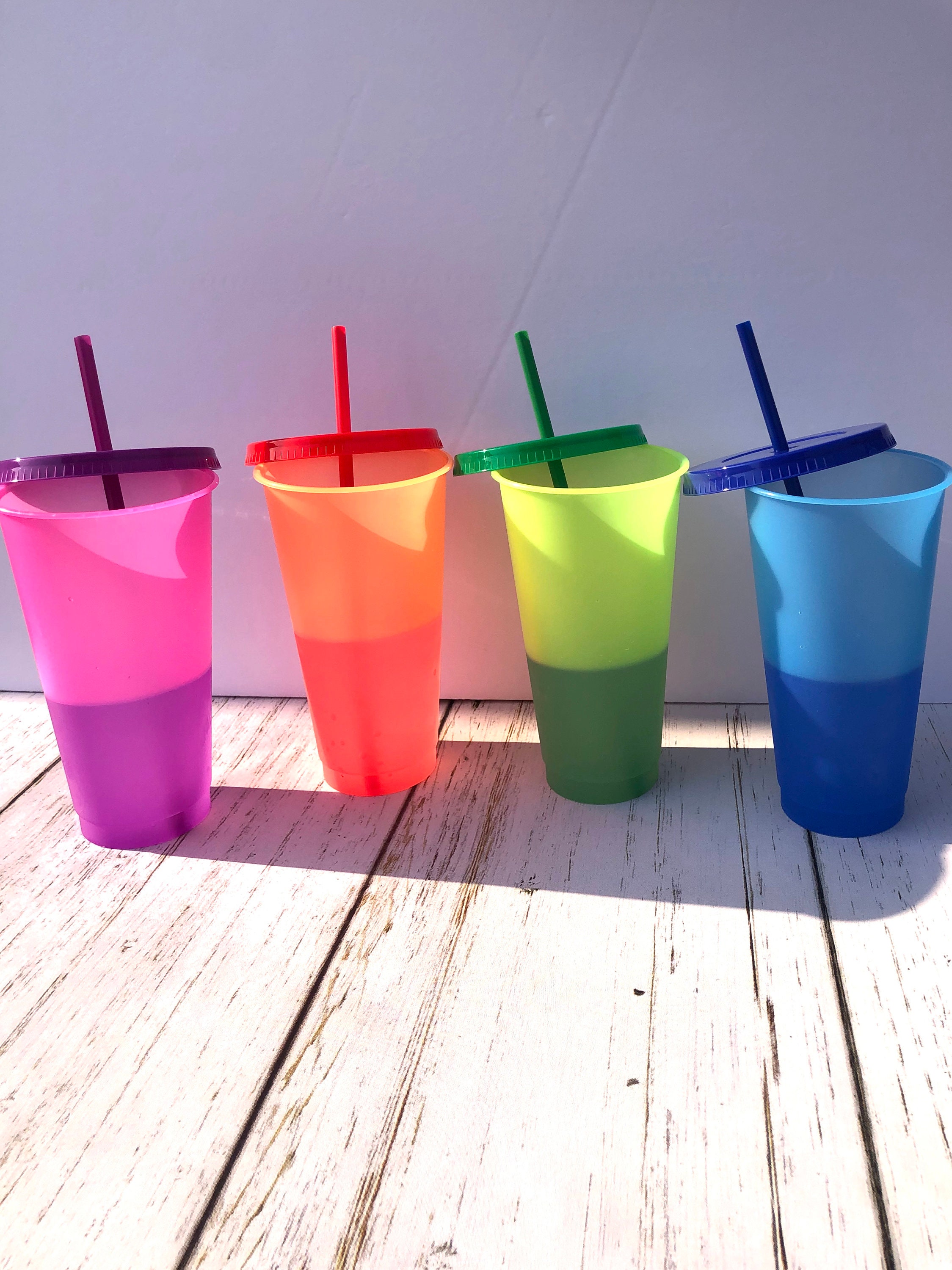 Color Changing Cups Personalized Cups Custom Tumblers 24 | Etsy