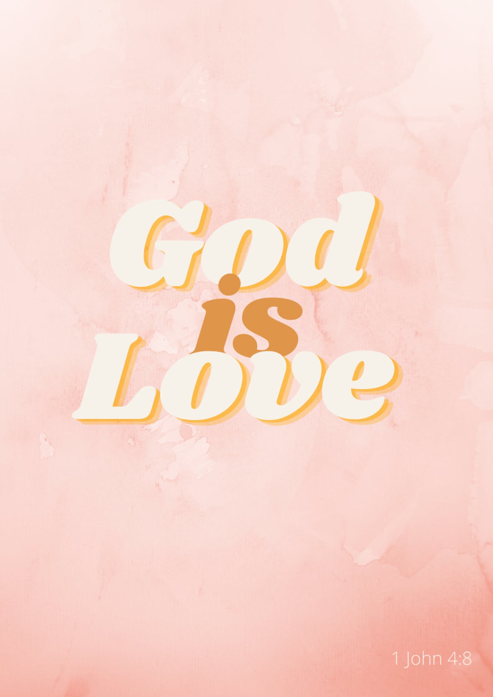 Christian Wall Art - Bible Verse; 1 John 4:8 - "god is Love" - Etsy