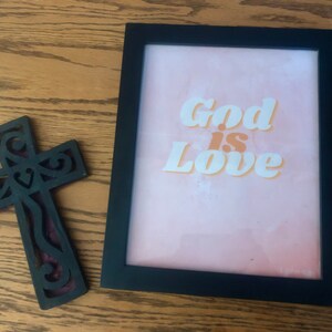 Christian Wall Art - Bible Verse; 1 John 4:8 - "god is Love" - Etsy
