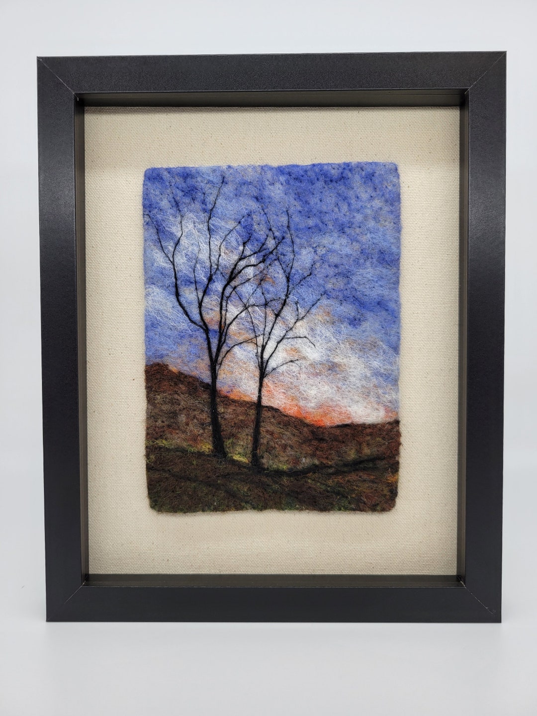 Felt Art, Needle Felted, Wool Art, Wool Painting, Trees, Felt Painting ...