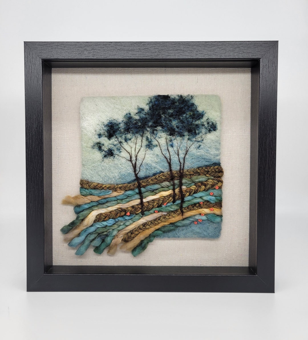 Felt Art, Trees, Felt Painting, Felted, Felt Art, Felted Wool Art, Wool ...