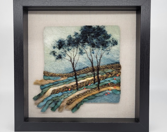 Felt Art, Trees, Felt Painting, Felted, Felt Art, Felted Wool Art, Wool ...