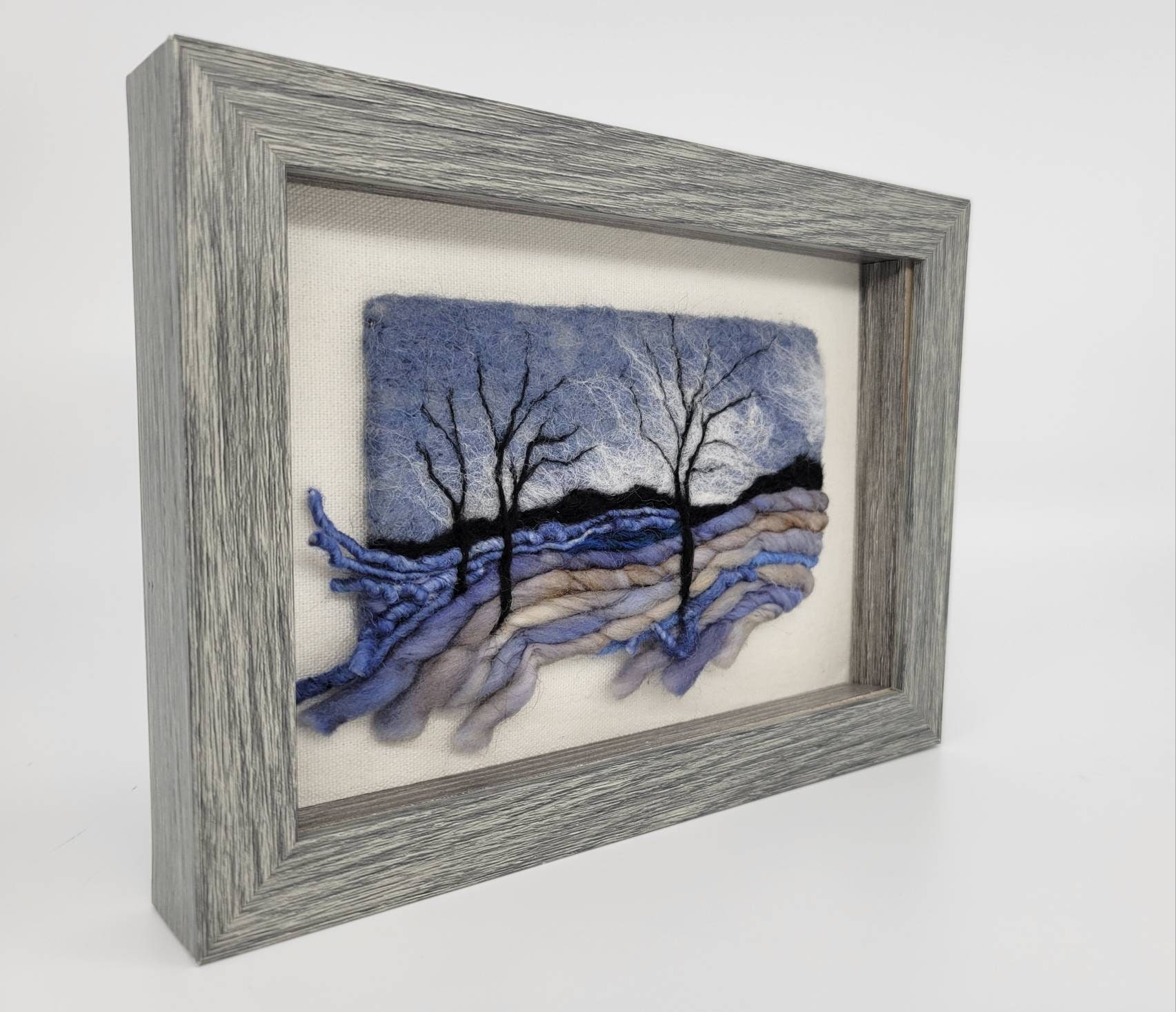 Felt Art Wool Art Wool Painting Needle Felted Trees in - Etsy