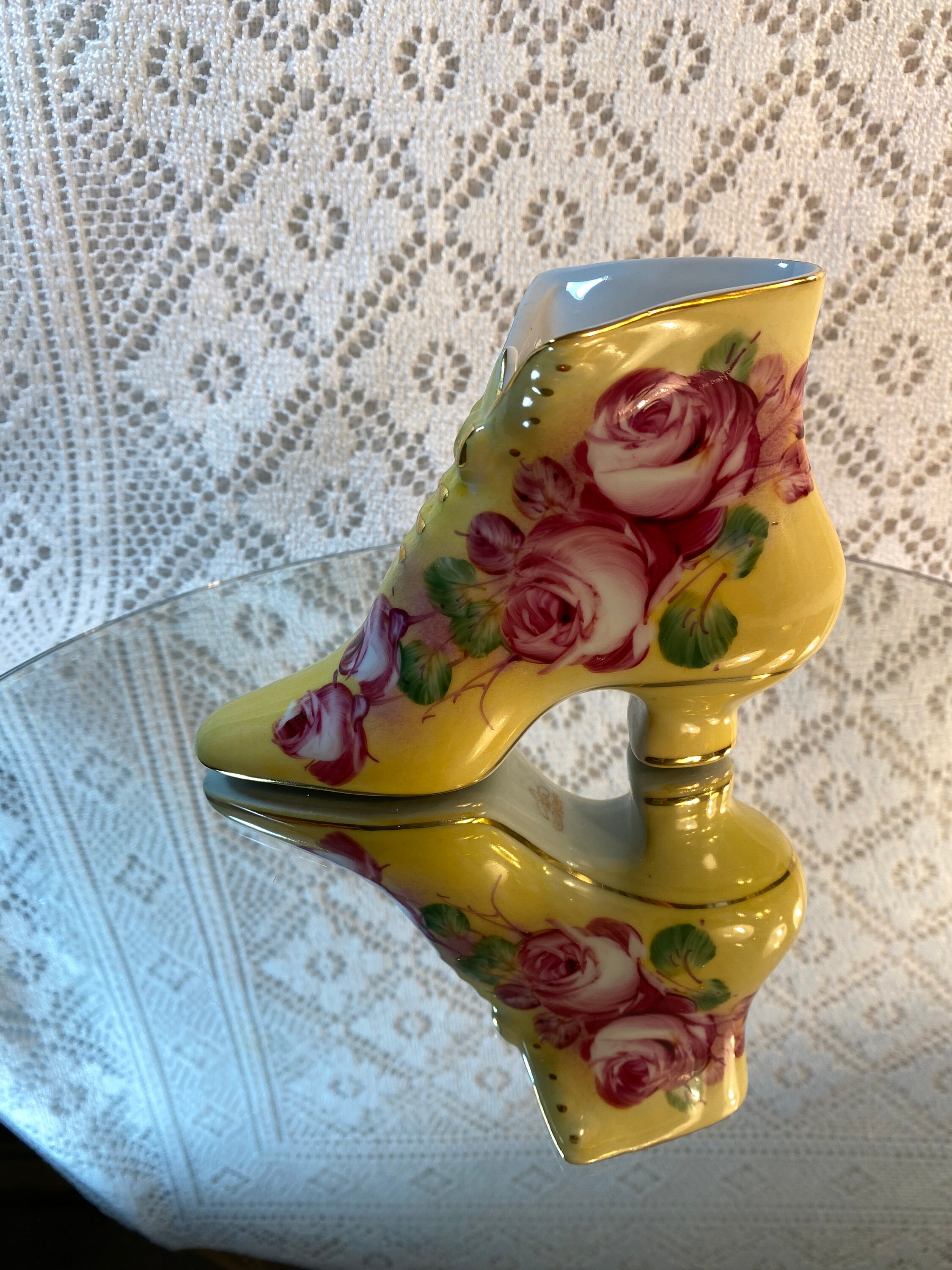 Vintage Limoges China Victorian Style Shoe Boot Vase Made in France - Etsy