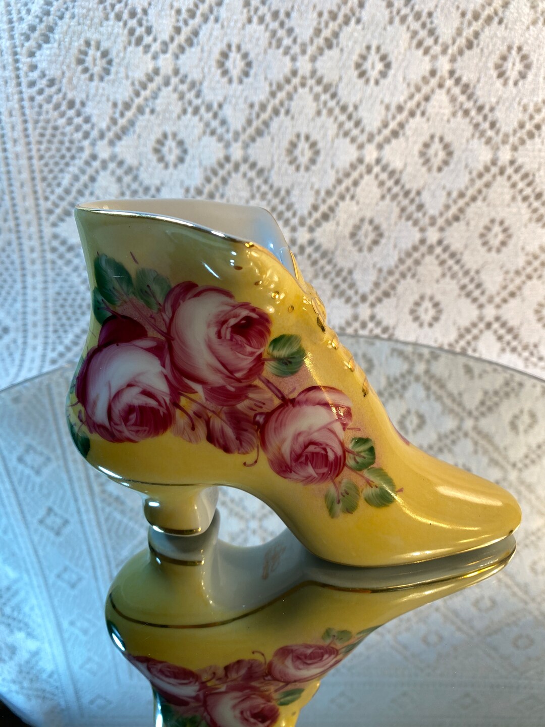 Vintage Limoges China Victorian Style Shoe Boot Vase Made in France - Etsy
