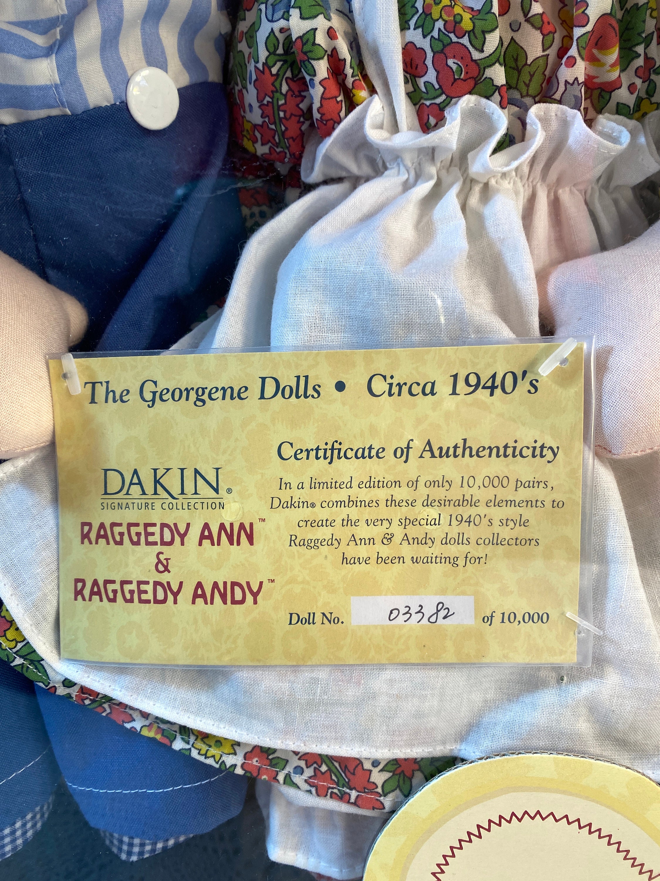 Raggedy Ann & Raggedy Andy Doll Set From Dakin Signature Collection in ...