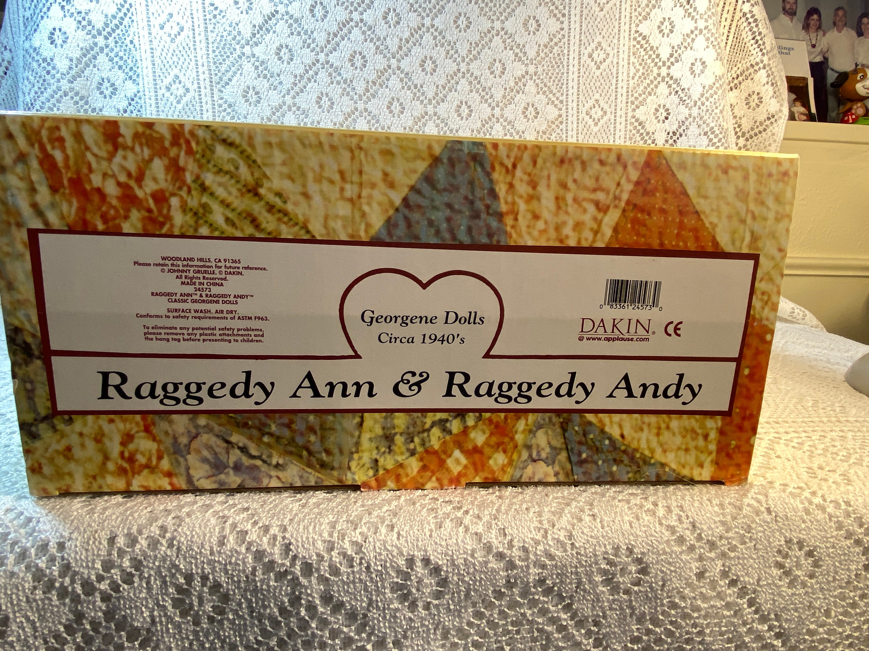 Raggedy Ann & Raggedy Andy Doll Set From Dakin Signature Collection in ...