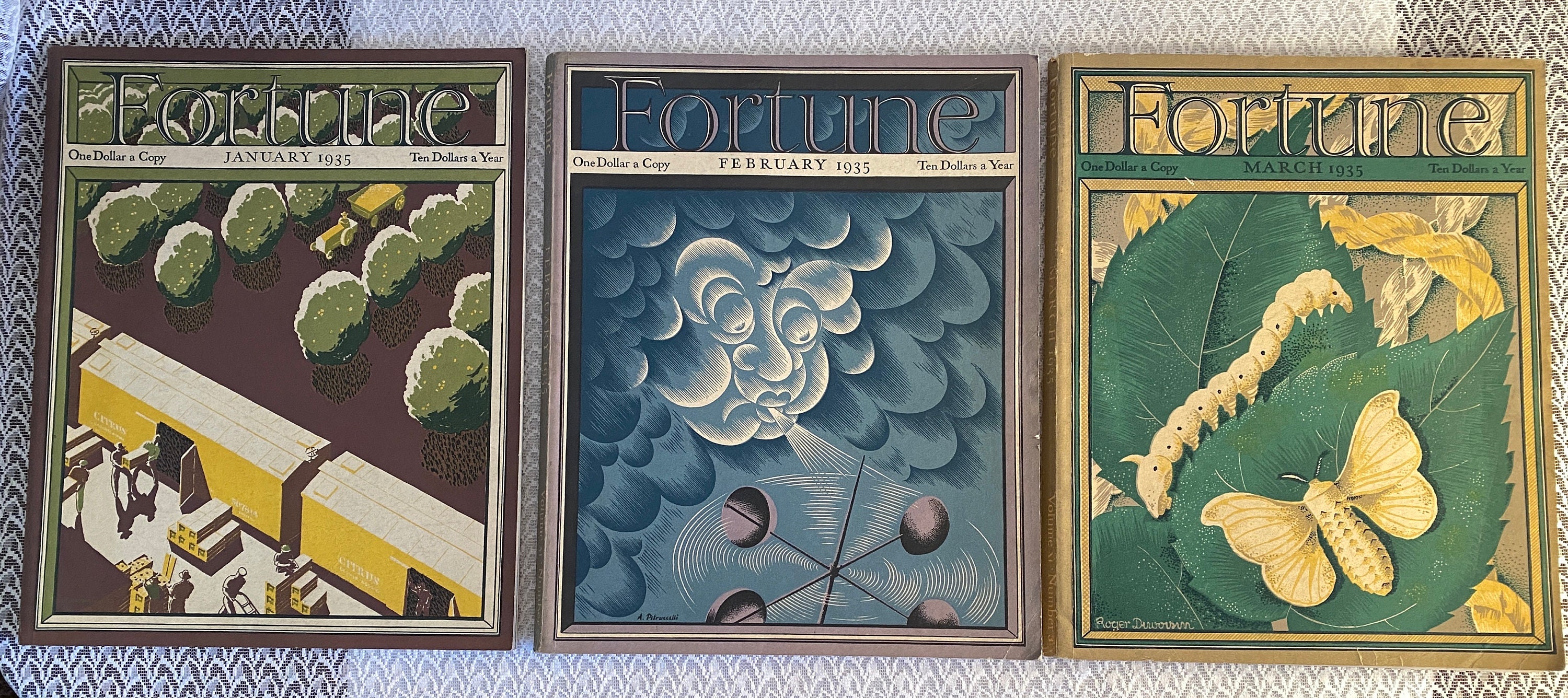 Vintage Collection of 1935 Fortune Magazines - Etsy