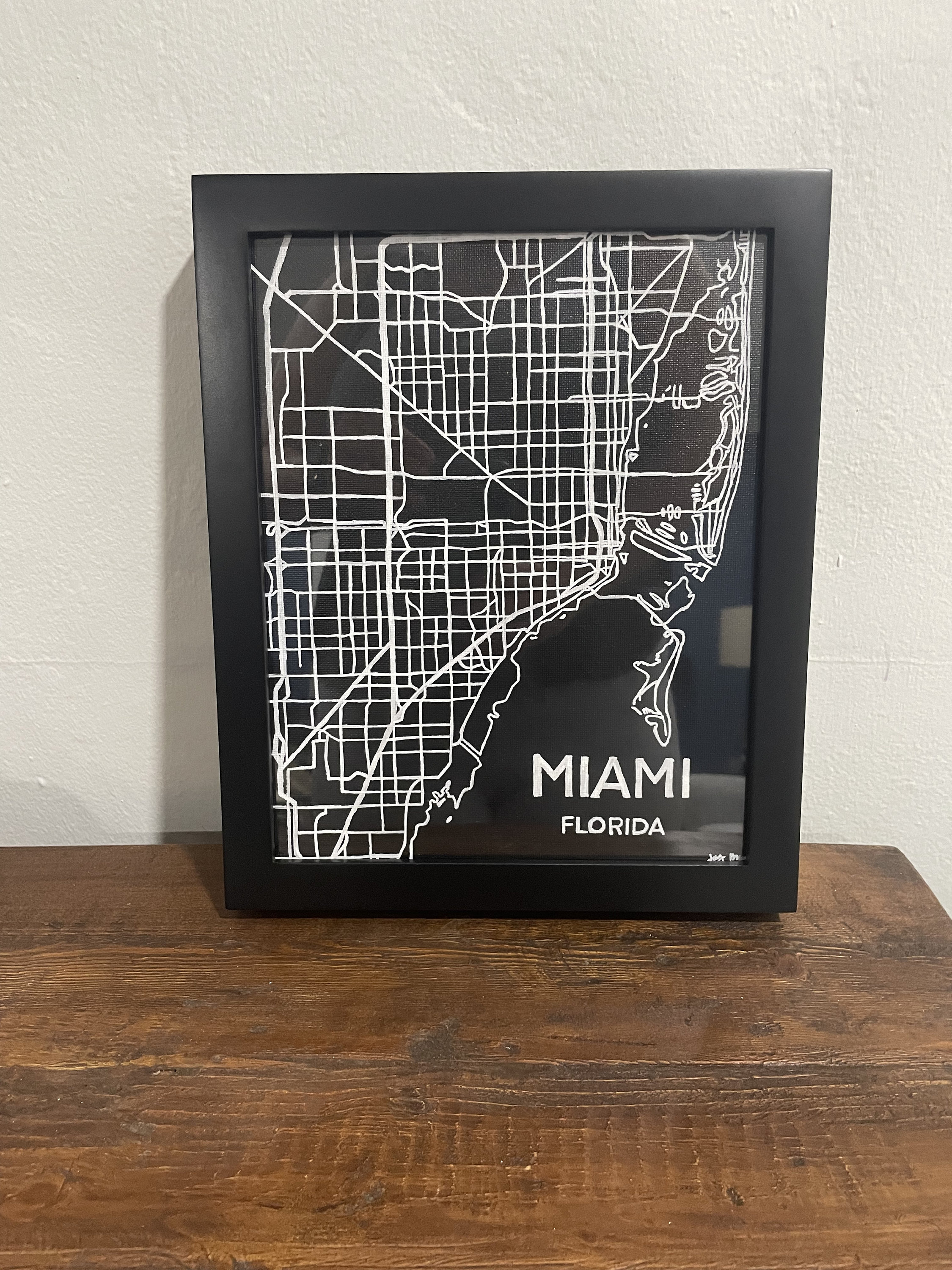 Custom Hand Painted City/town Maps Great Art Gift/hometown - Etsy