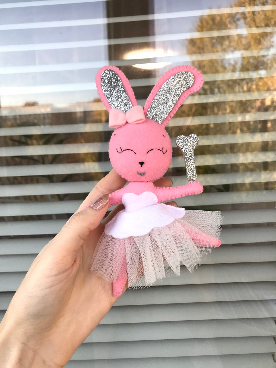 Ballerina Bunny Toys Ballerina Pink Rabbit Toys Felt Ballet - Etsy