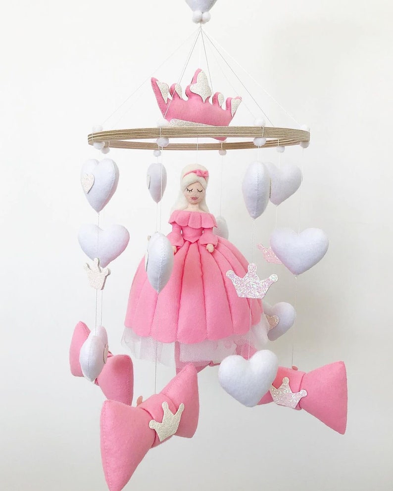 Mobile Nursery Girl Decor. Baby Mobile Princess Cinderella - Etsy