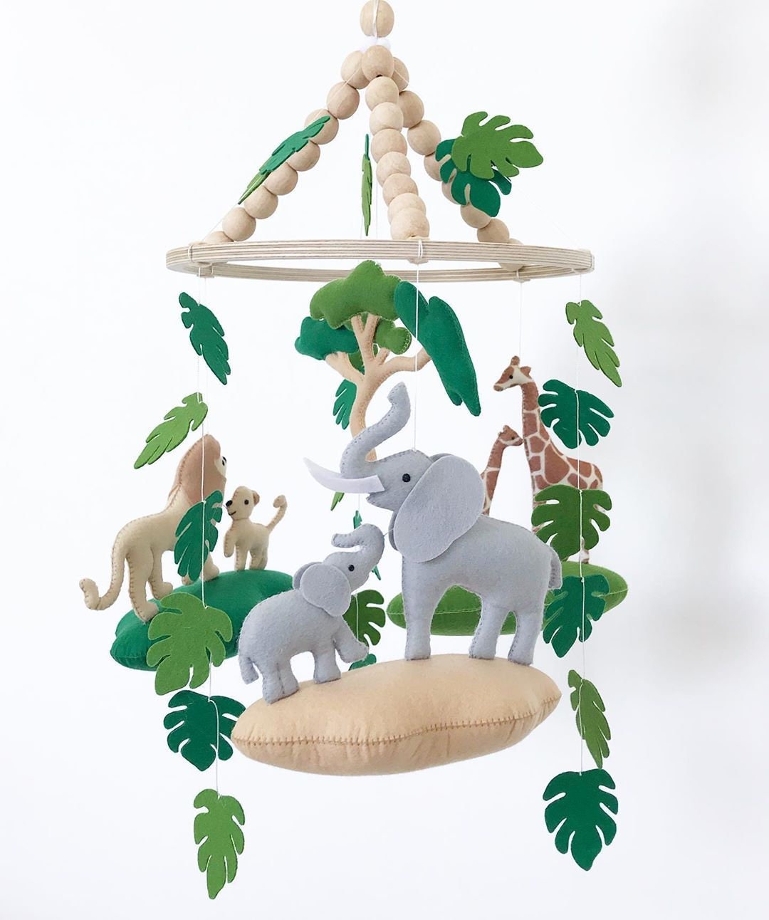 Safari Mobile Animals Baby Mobile - Africa Mobile - Crib Neutral Mobile ...