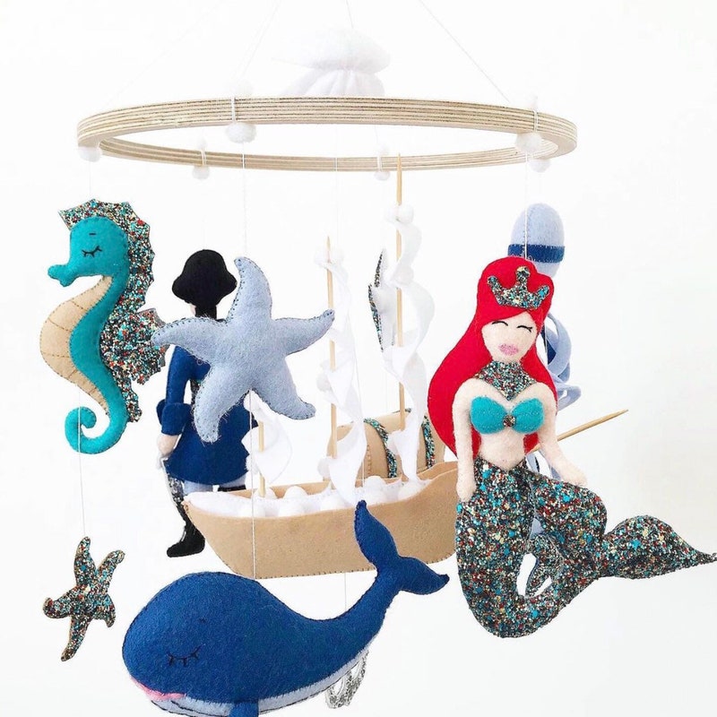 Mermaid Baby Mobile - Etsy