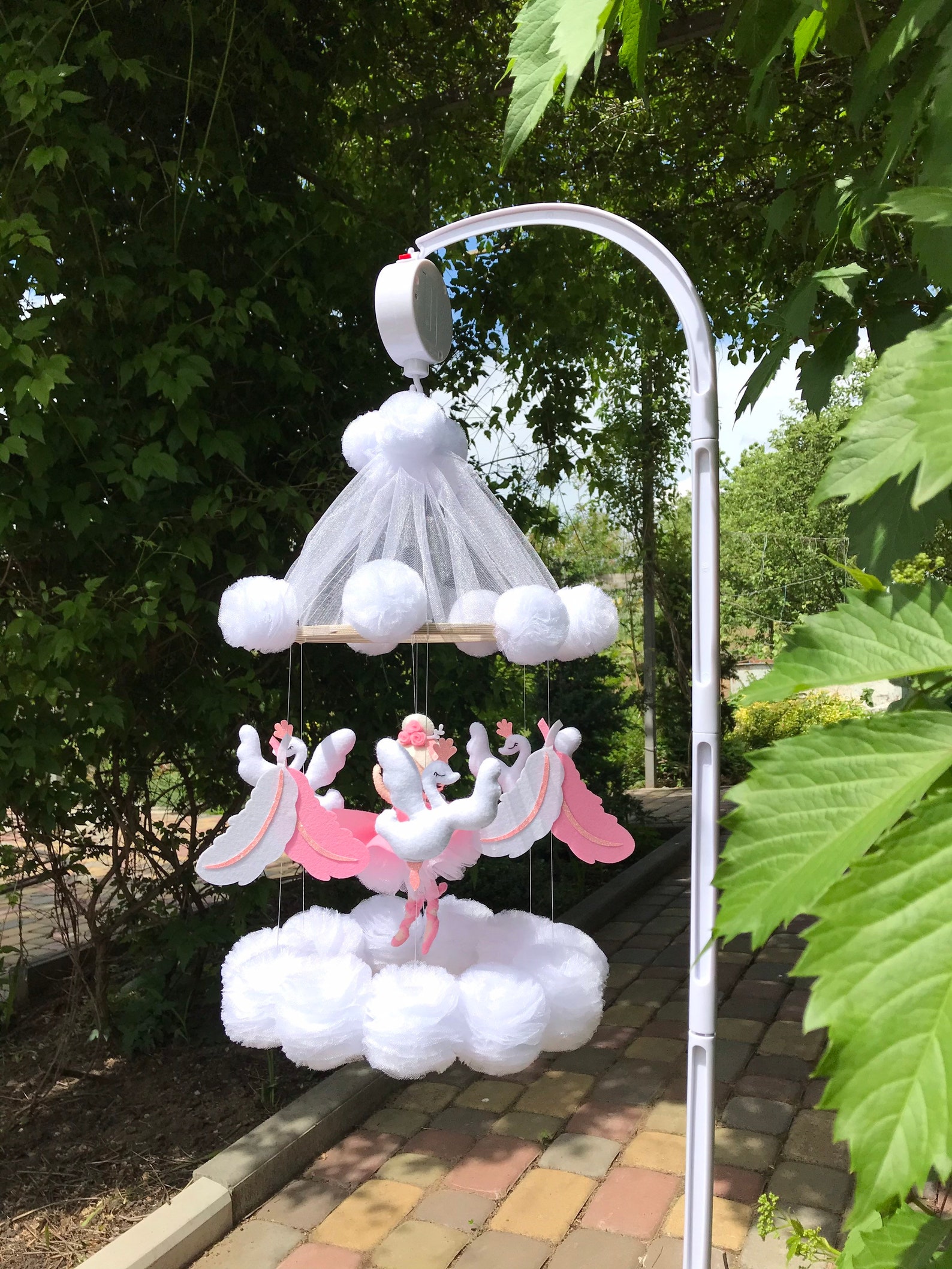 Ballerina Baby Mobile for Girl Ballet | Princess Cinderella Mobile ...