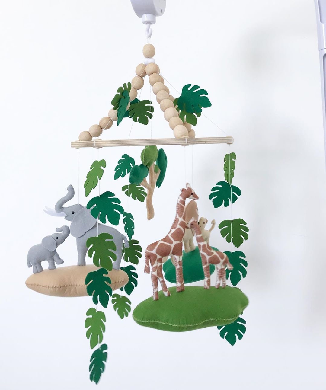 Safari Mobile Animals Baby Mobile Africa Mobile Crib Neutral Mobile ...