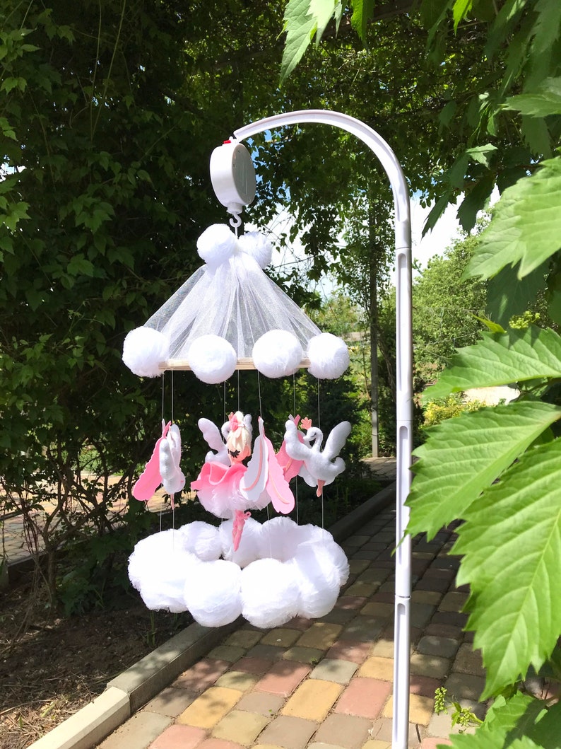 Ballerina Baby Mobile for Girl Ballet | Princess Cinderella Mobile ...