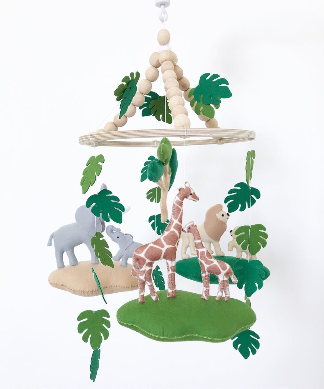 Safari Mobile Animals Baby Mobile Africa Mobile Crib Neutral Mobile ...