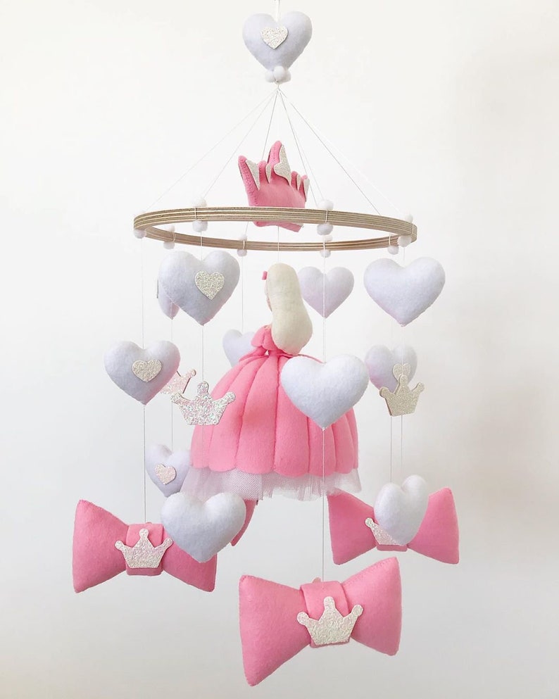Mobile Nursery Girl Decor. Baby Mobile Princess Cinderella - Etsy