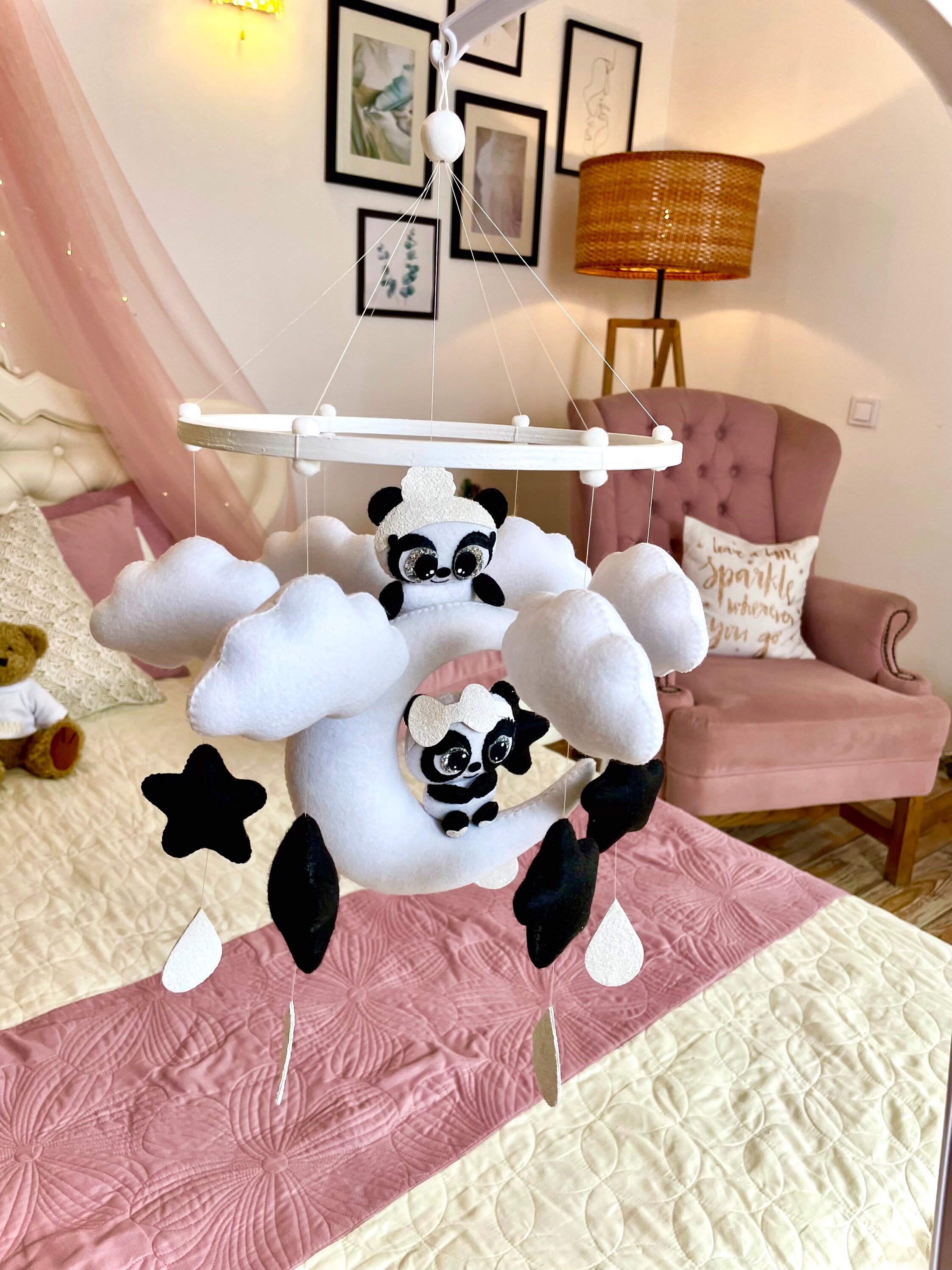 Baby Pandas Sleeping In Crib