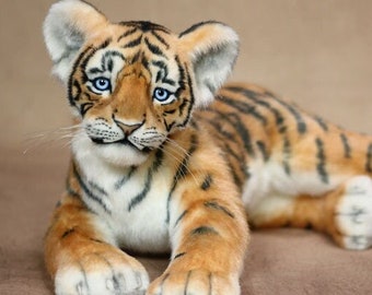 Realistic Tiger Cub Toy | Etsy
