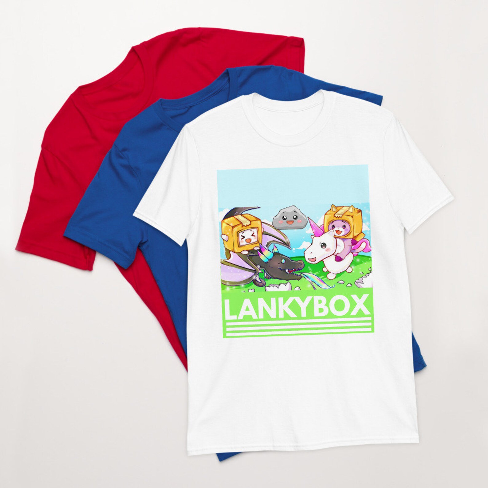 Lustige Lankybox T-Shirt boxy foxy rockig Lankybox roblox | Etsy