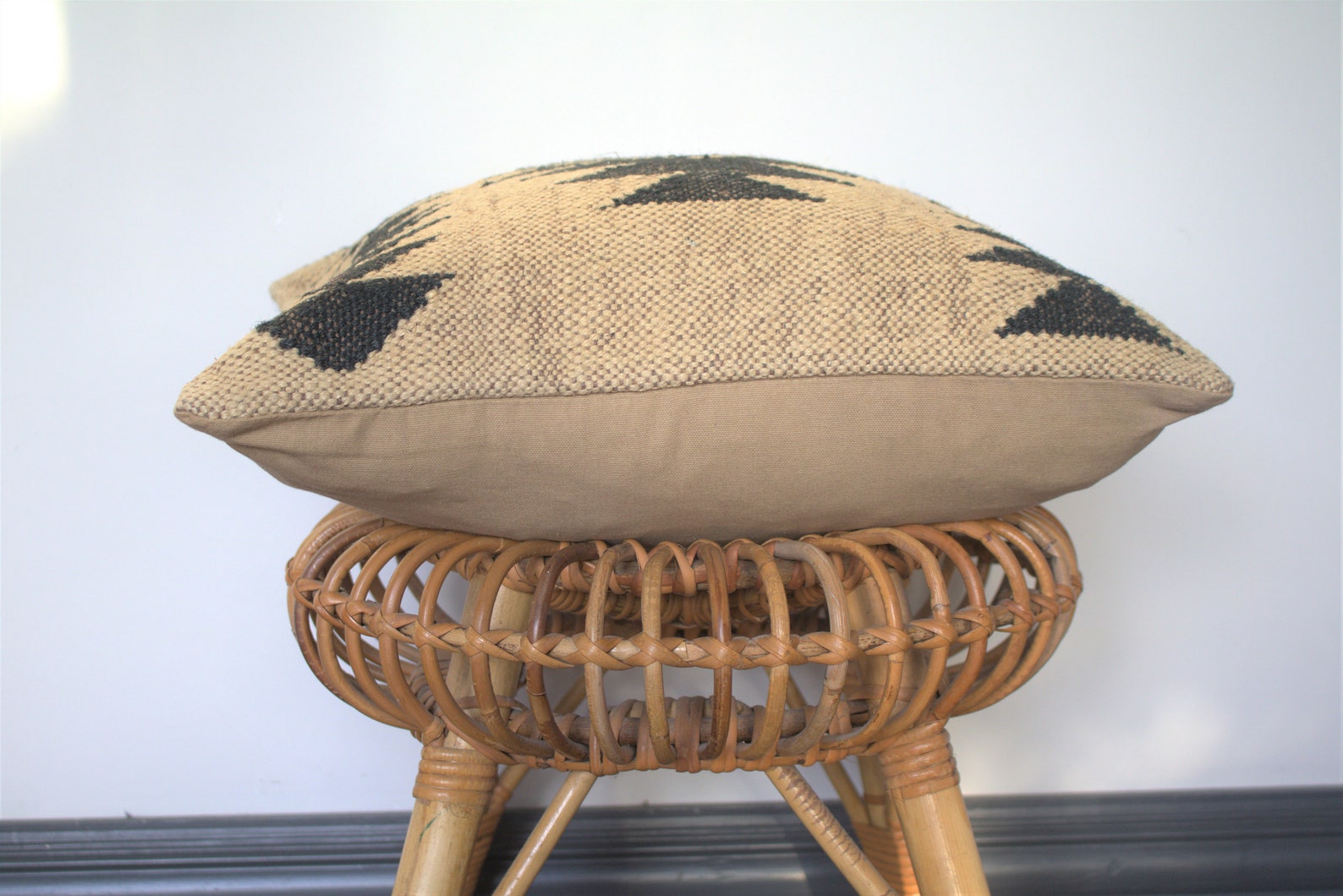 Handwoven Black Jute Cushion Cover Jute Pillow Eco-friendly - Etsy