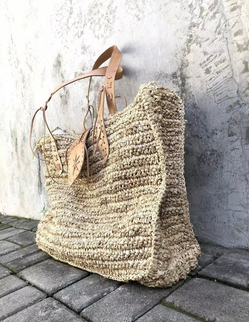 Large Straw Beach Bag Oversize Bag Large Straw Totelarge - Etsy