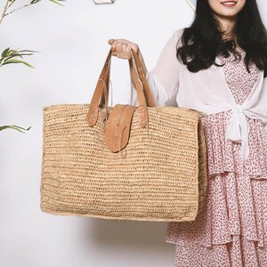 Large Straw Beach Bag Oversize Bag Large Straw Totelarge - Etsy