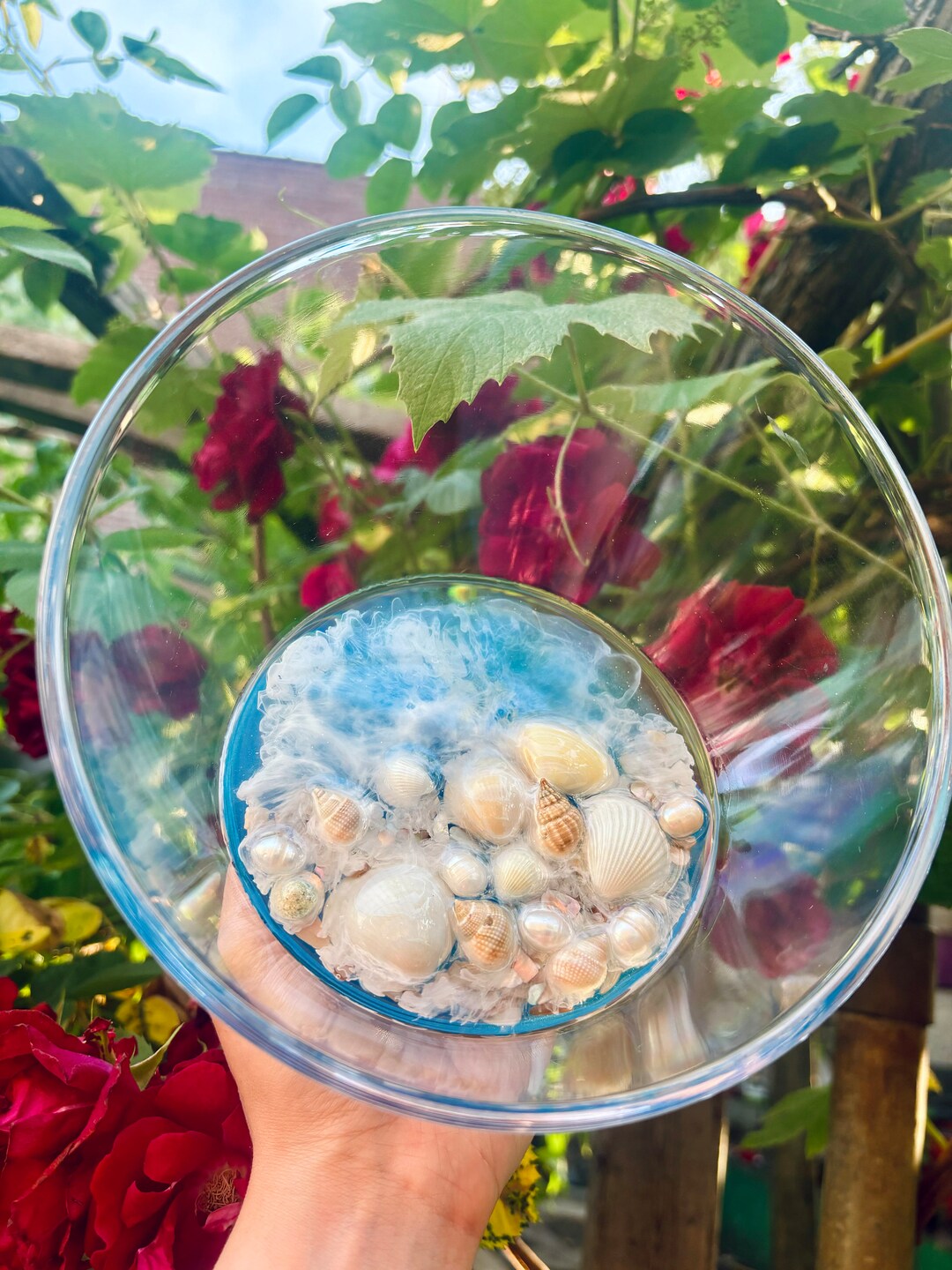 Ocean - Seashell - Resin Art - Resin Ocean - Resin Waves - Ocean Decor ...